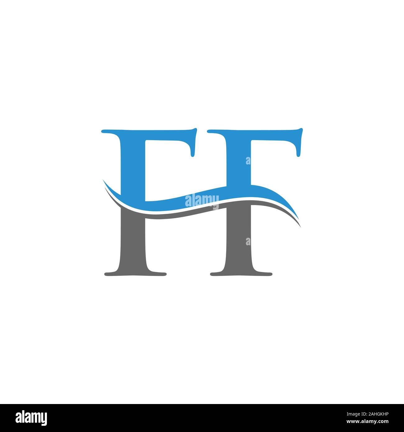 FF letter Type Logo Design vector Template. Abstract Letter FF logo ...