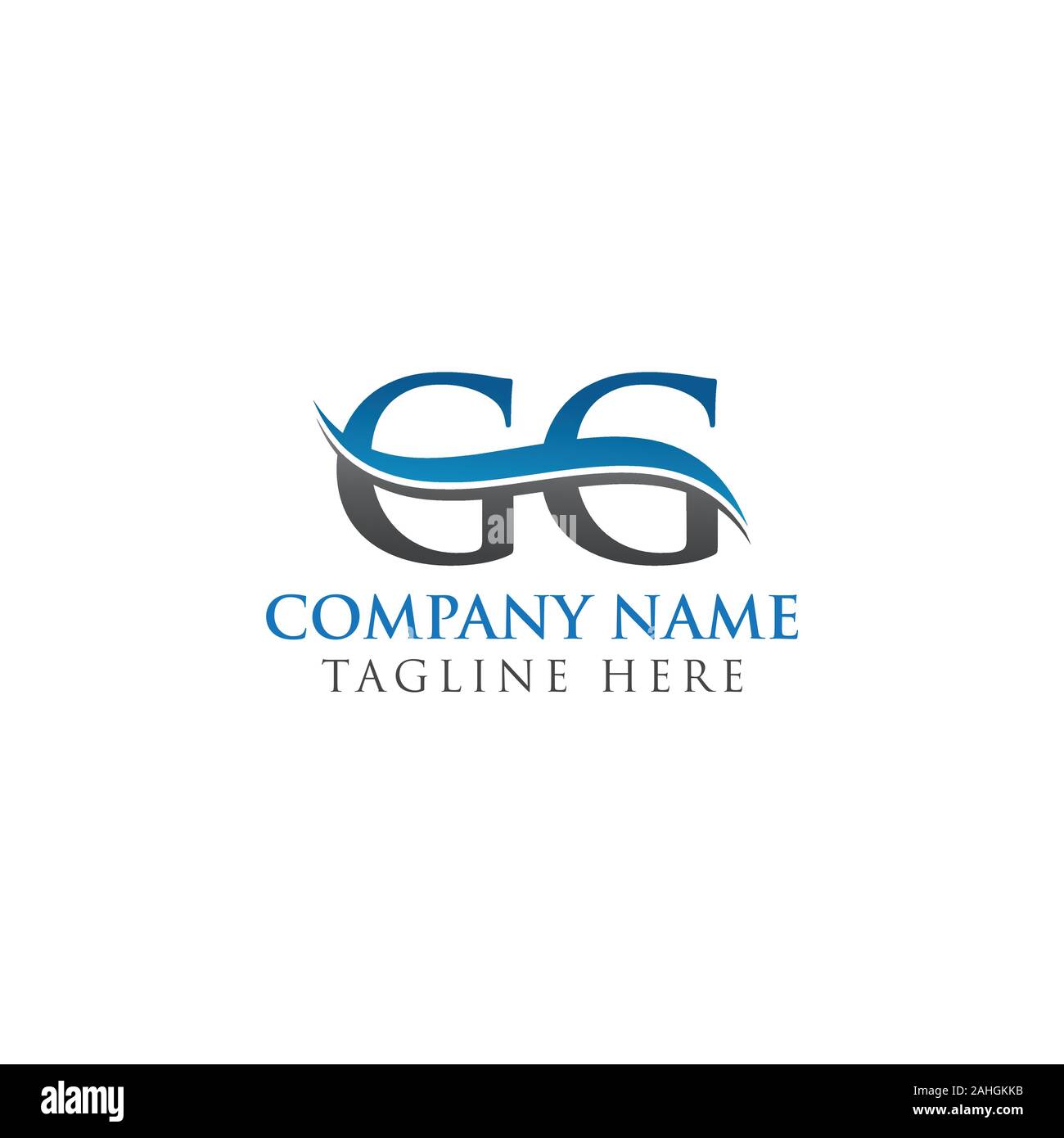 GG letter Type Logo Design vector Template. Abstract Letter GG logo ...
