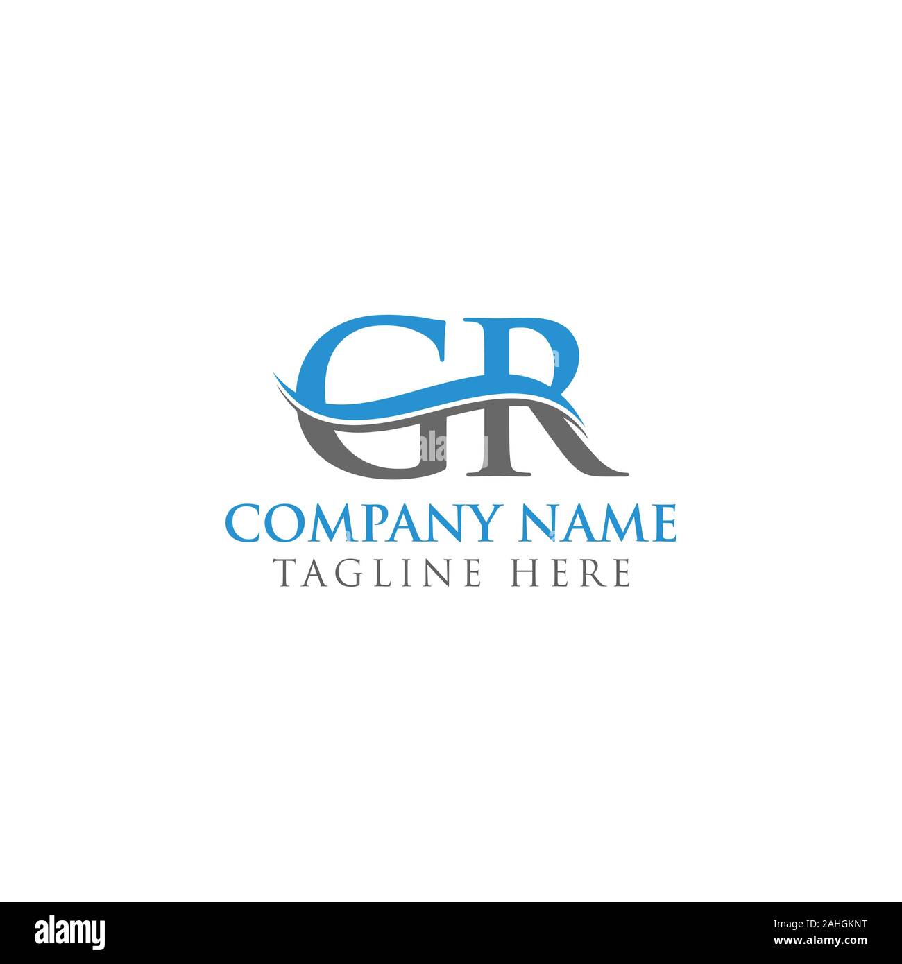 GR letter Type Logo Design vector Template. Abstract Letter GR logo ...