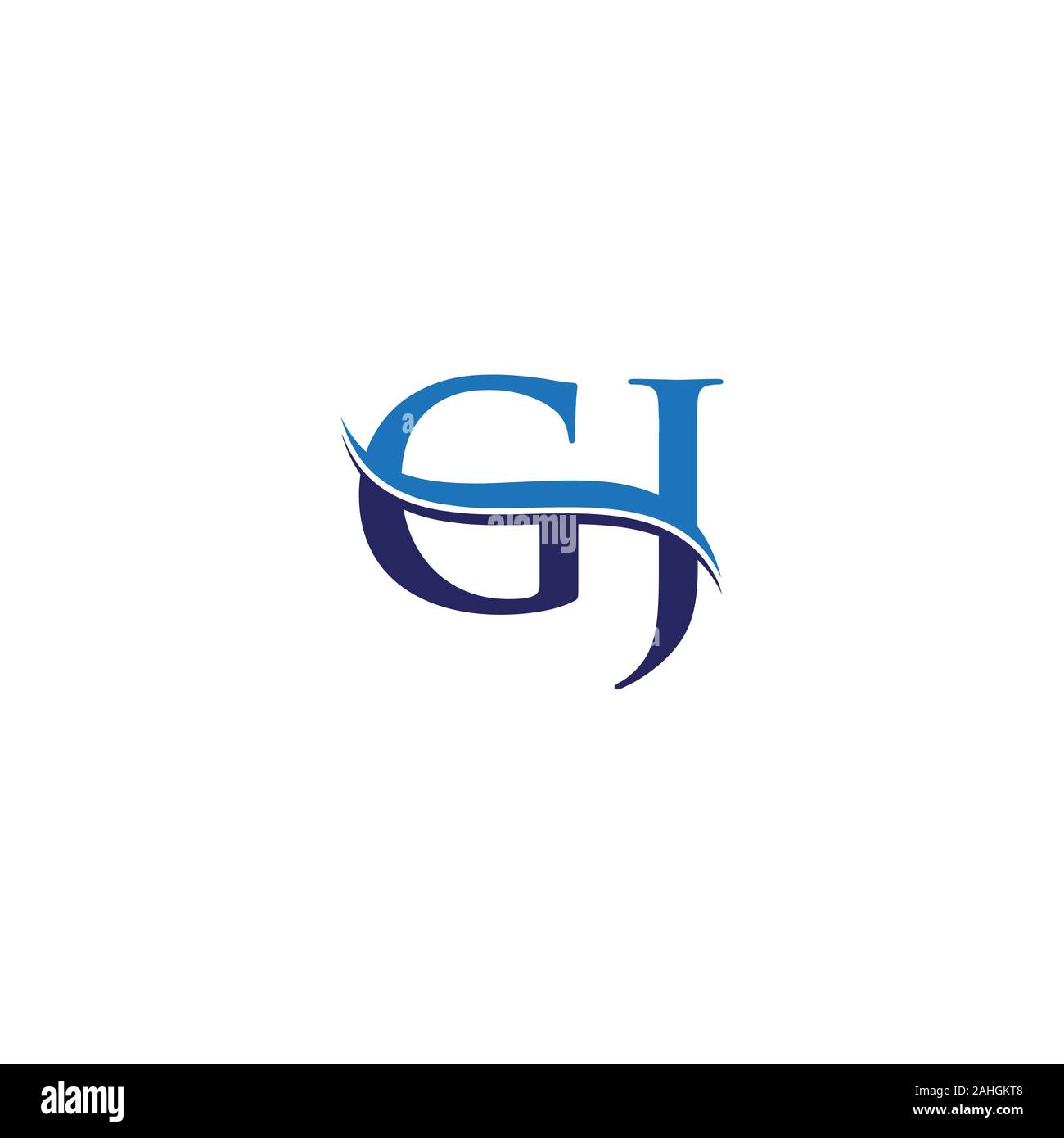 GJ letter Type Logo Design vector Template. Abstract Letter GJ logo Design Stock Vector Image ...
