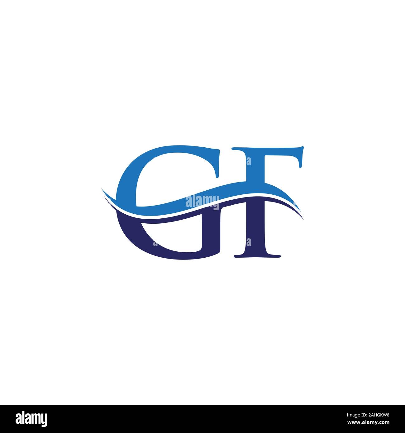 GF letter Type Logo Design vector Template. Abstract Letter GF logo ...