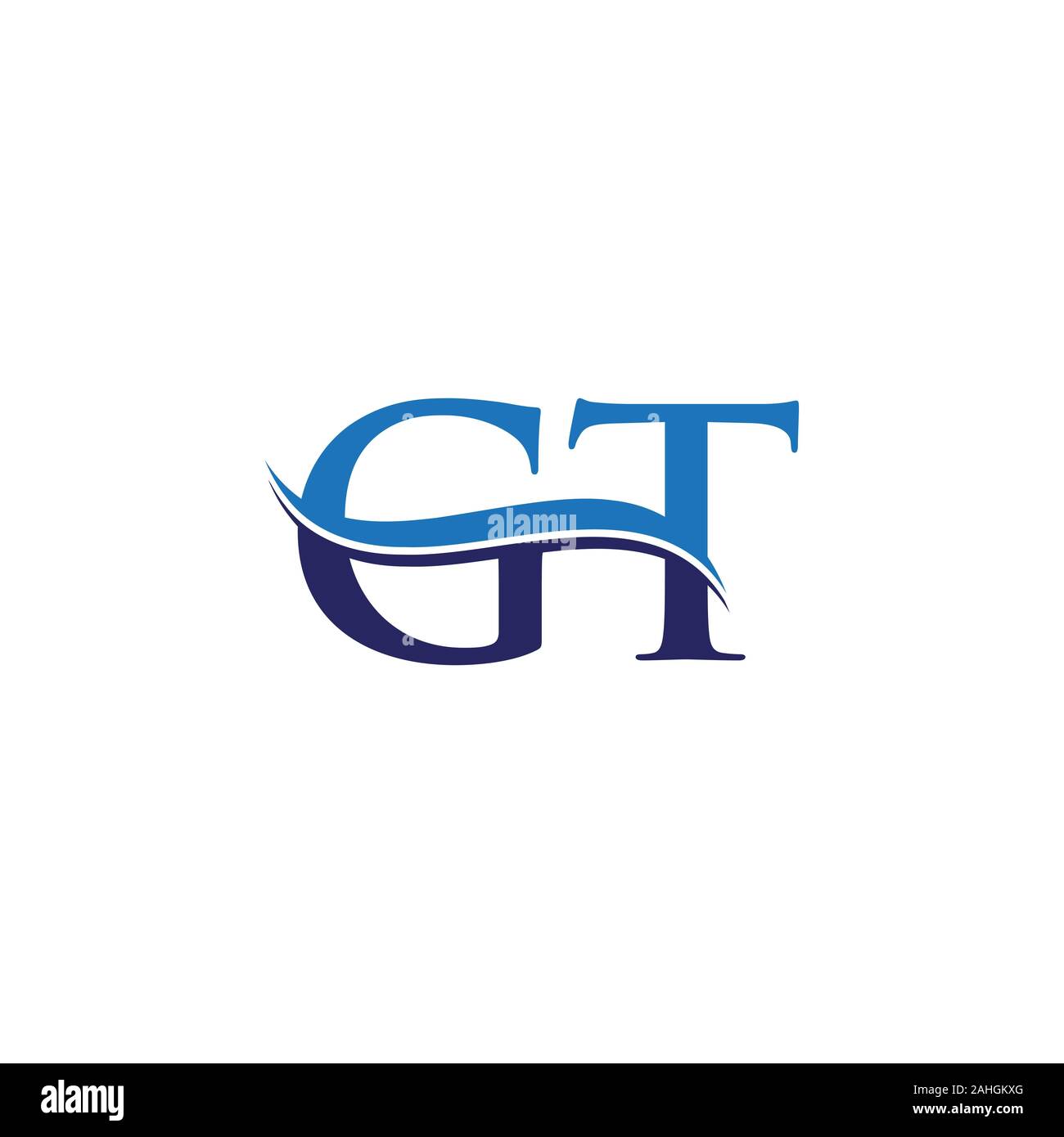 GT letter Type Logo Design vector Template. Abstract Letter GT logo ...