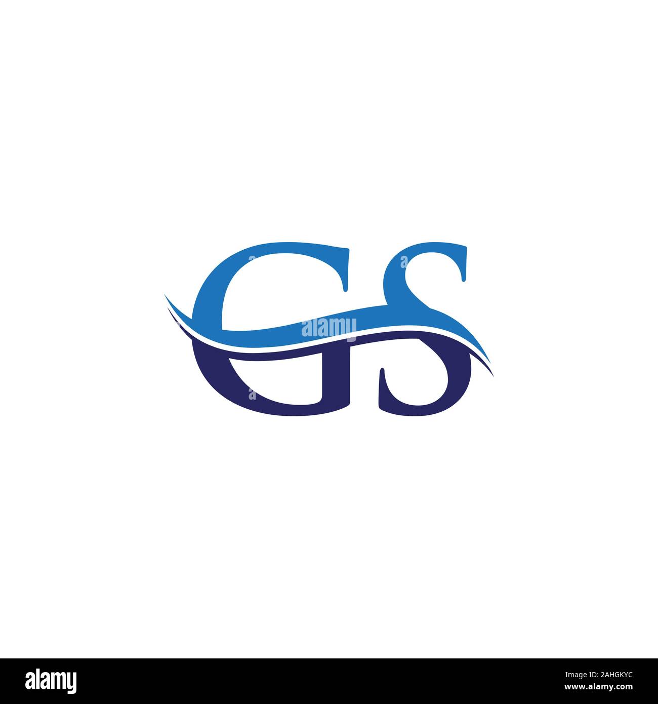 GS letter Type Logo Design vector Template. Abstract Letter GS logo ...