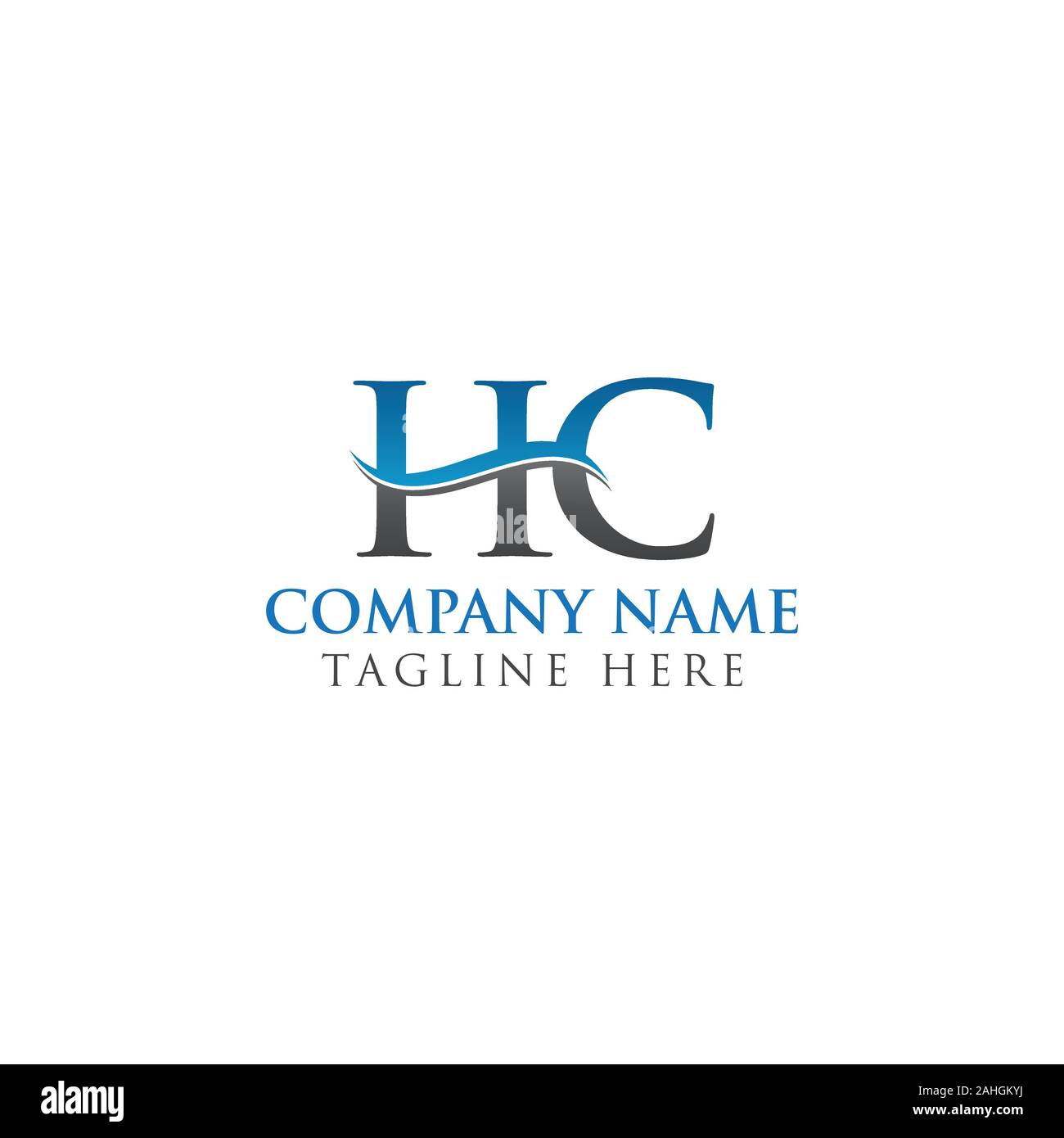HC letter Type Logo Design vector Template. Abstract Letter HC logo ...