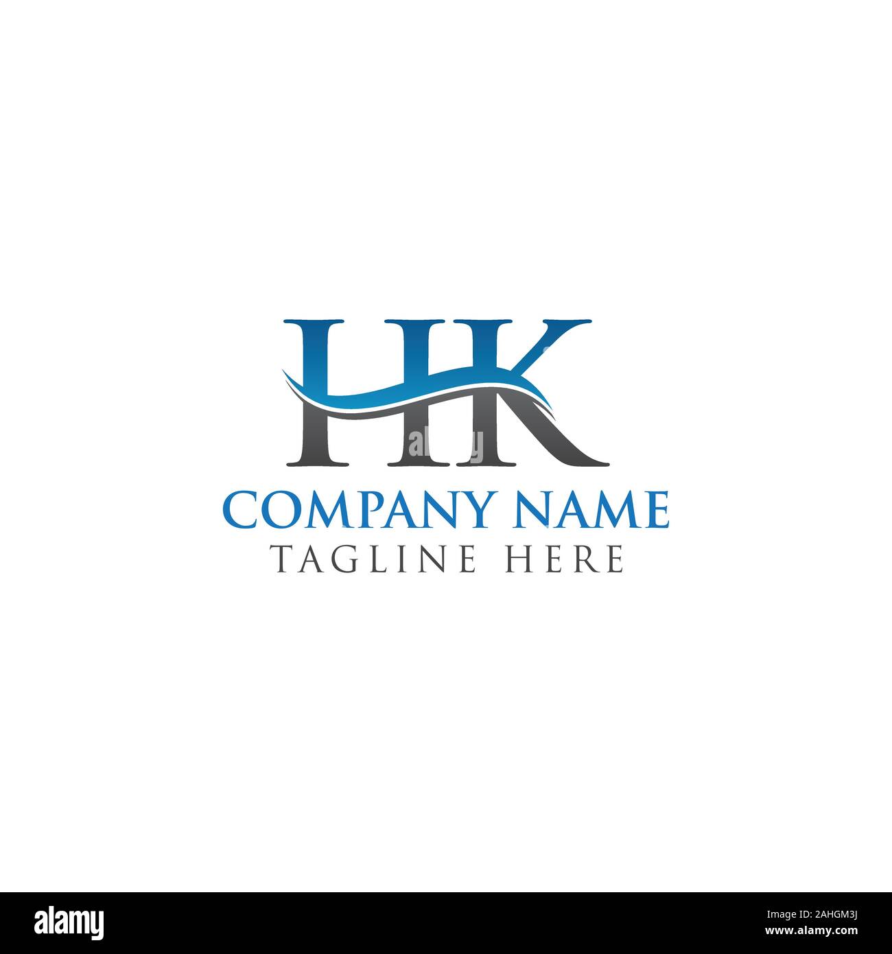 Hk Name Logo Design