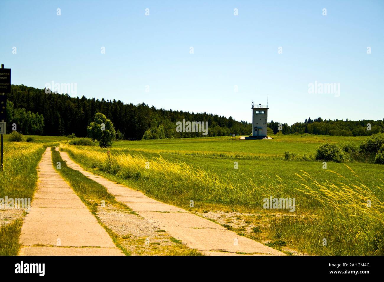 Border road of the former inner German borders between GDR and Germany ...