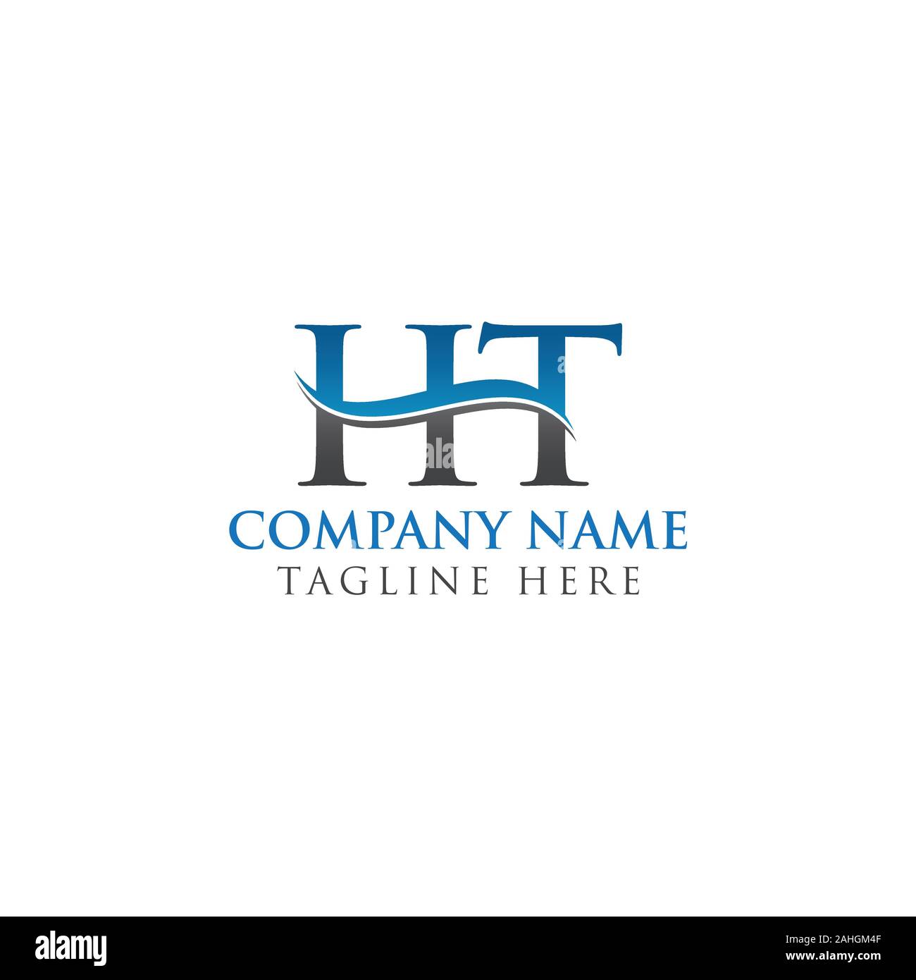 HT letter Type Logo Design vector Template. Abstract Letter HT logo Design Stock Vector Image ...