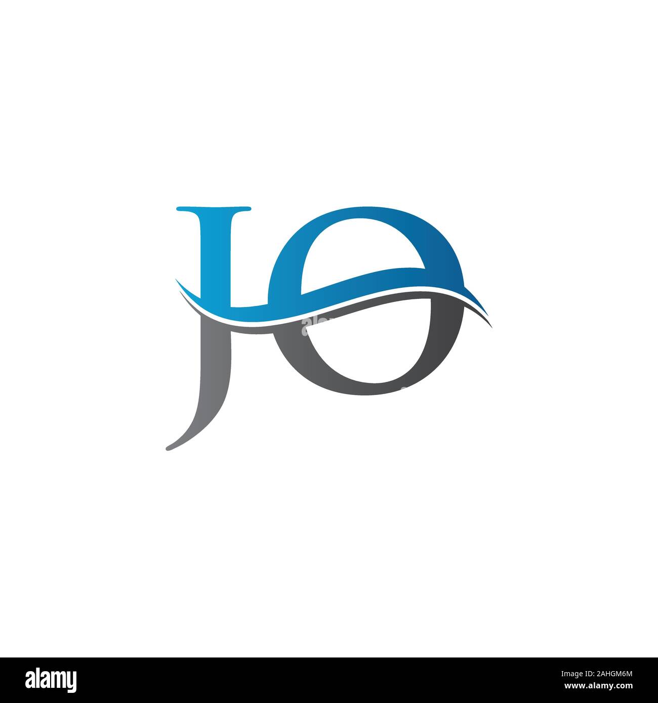 JO letter Type Logo Design vector Template. Abstract Letter JO logo ...