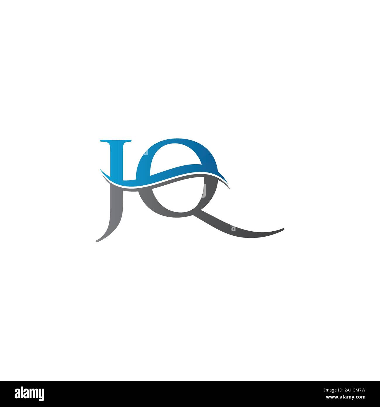 JQ letter Type Logo Design vector Template. Abstract Letter JQ logo ...