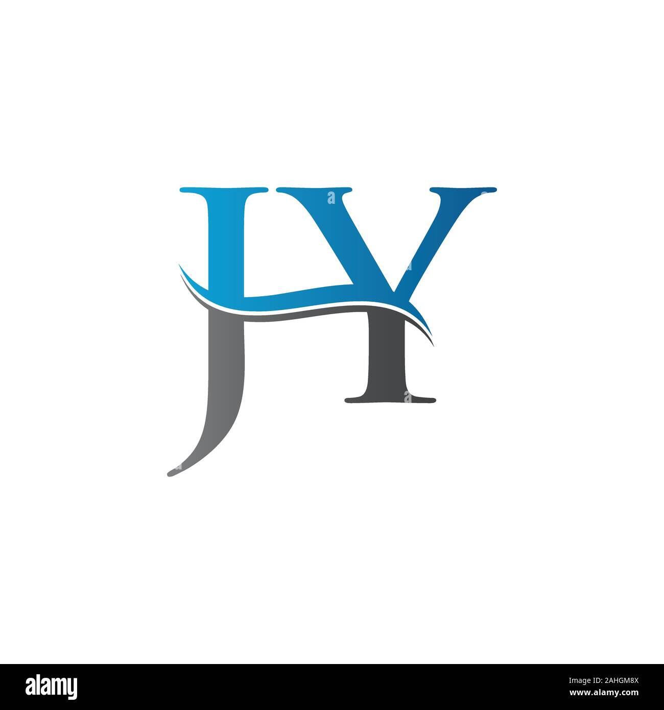 JY letter Type Logo Design vector Template. Abstract Letter JY logo ...