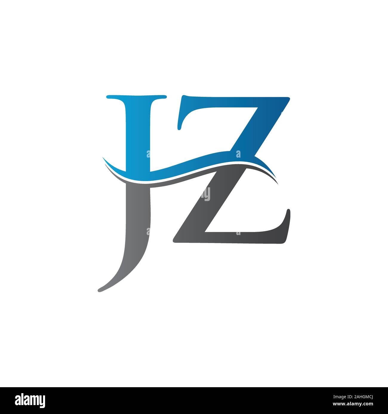 JZ letter Type Logo Design vector Template. Abstract Letter JZ logo Design Stock Vector Image ...