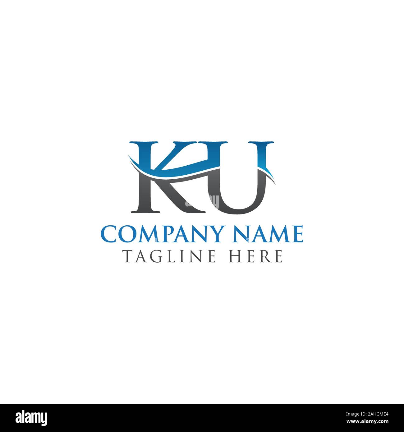 Initial KU letter Logo Design vector Template. Abstract Letter KU logo Design Stock Vector Image ...