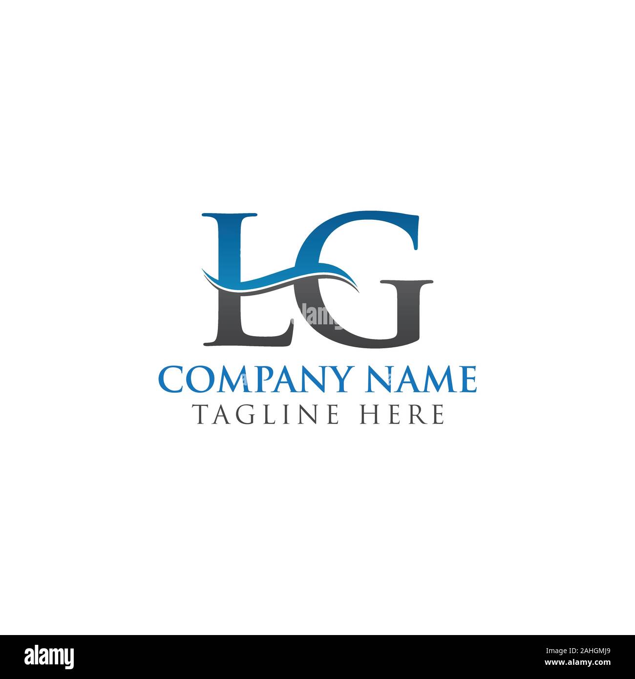Initial LG letter Logo Design vector Template. Abstract Letter LG logo Design Stock Vector Image ...