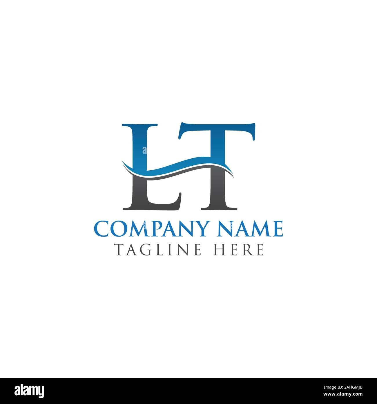 Initial LT letter Logo Design vector Template. Abstract Letter LT logo ...