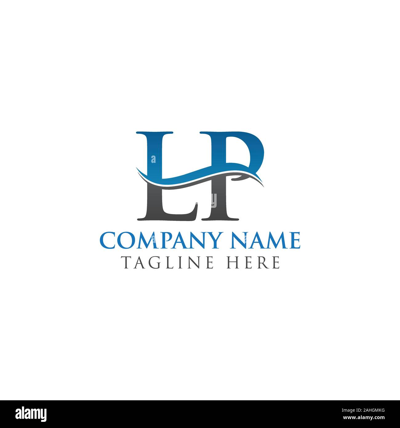 Initial LP letter Logo Design vector Template. Abstract Letter LP logo ...