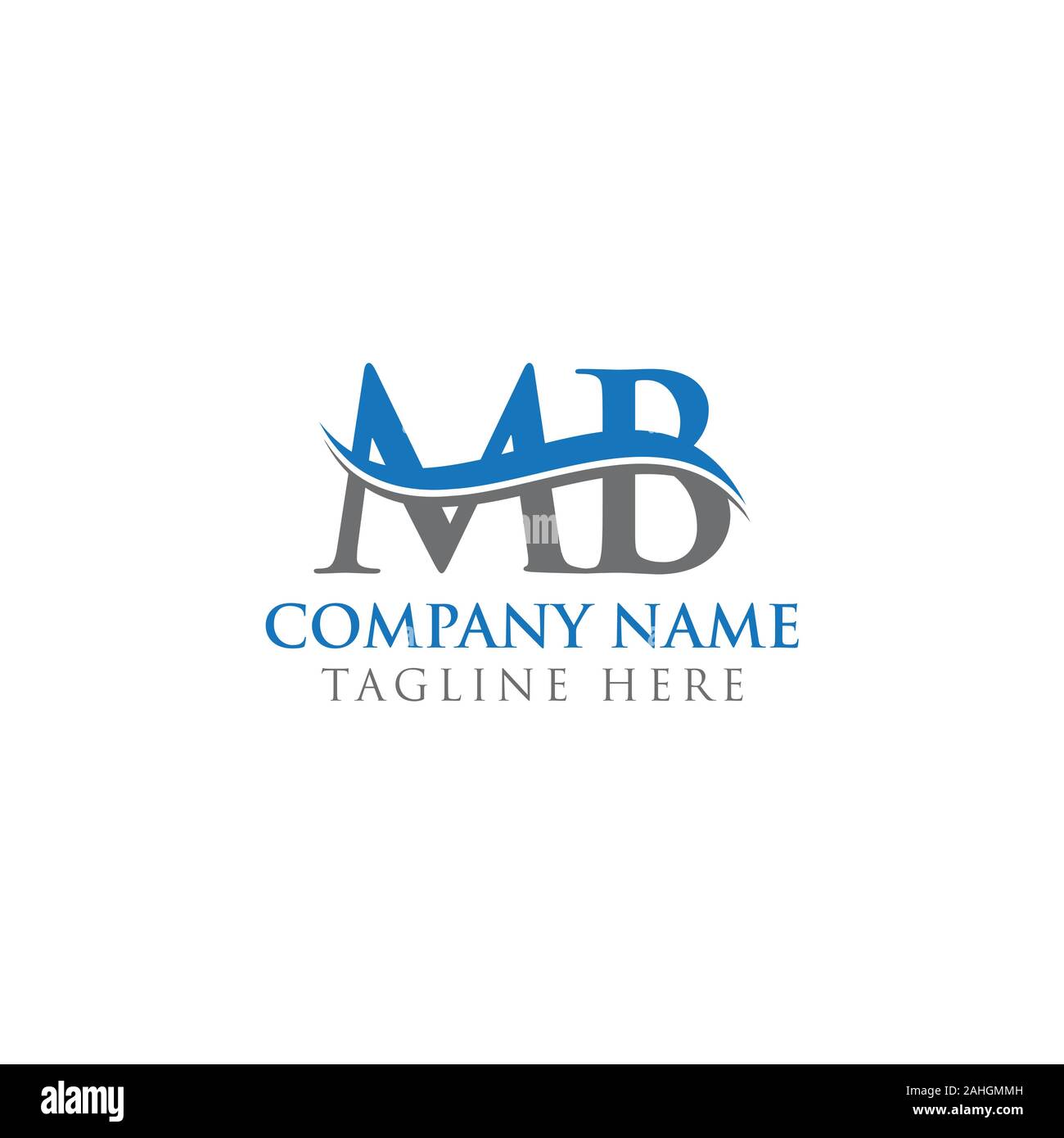 Initial MB letter Logo Design vector Template. Abstract Letter MB logo Design Stock Vector Image ...