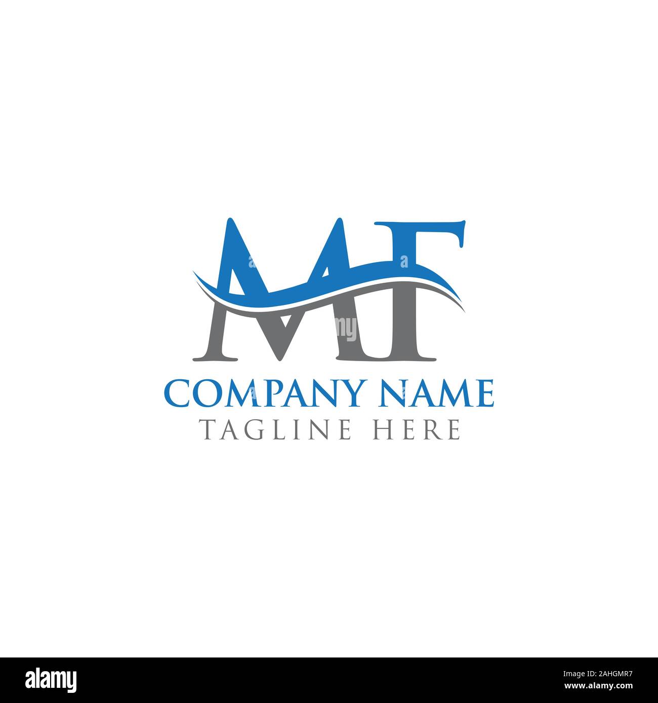 Initial MF letter Logo Design vector Template. Abstract Letter MF logo ...