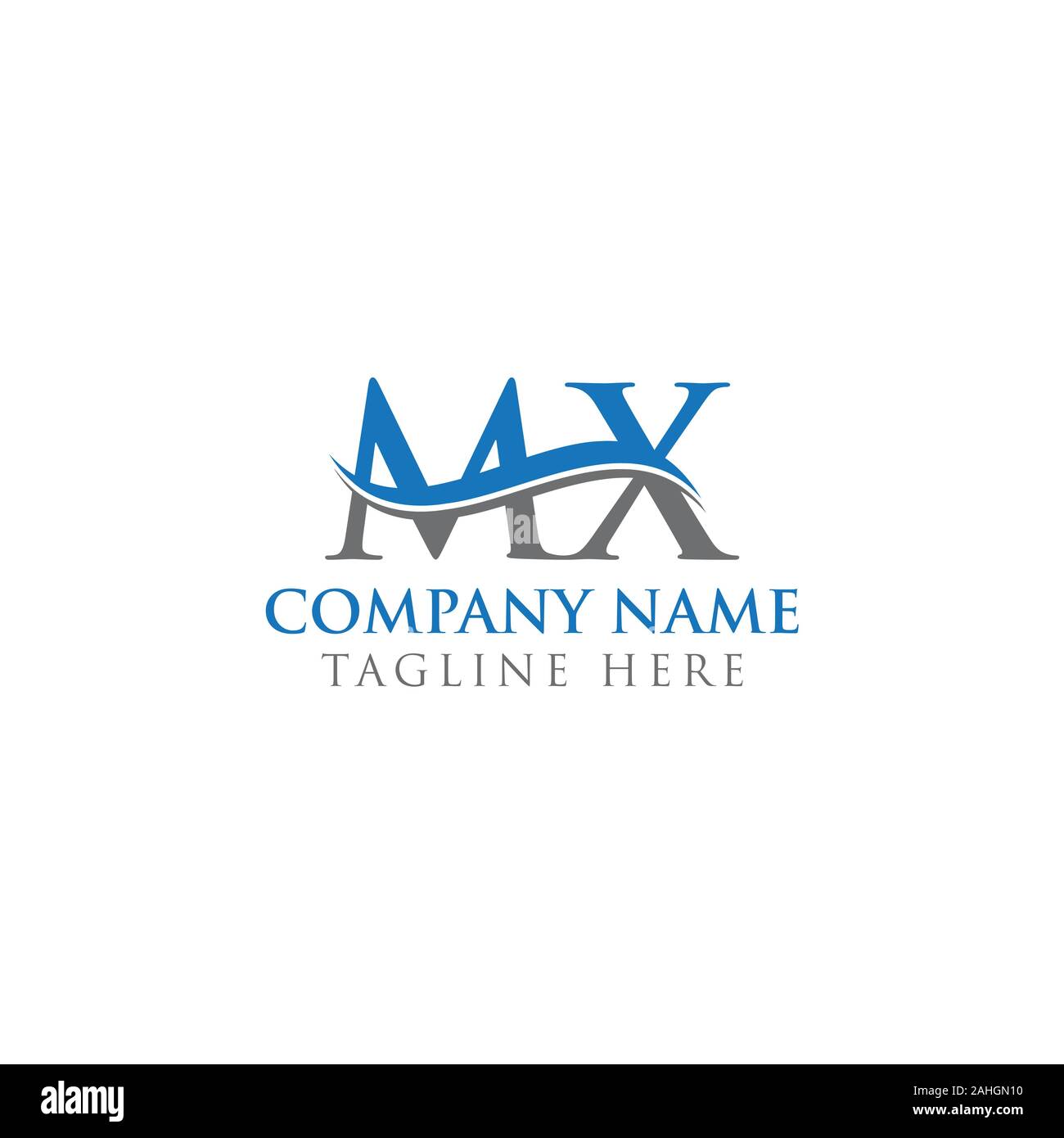 Initial MX letter Logo Design vector Template. Abstract Letter MX logo Design Stock Vector Image ...