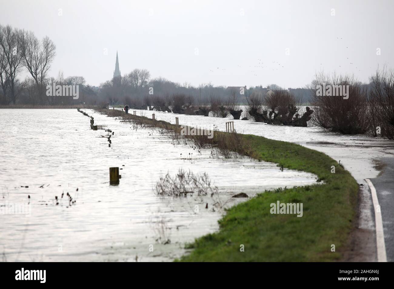 The road between Thorney and Whittlesey remains closed after the River ...