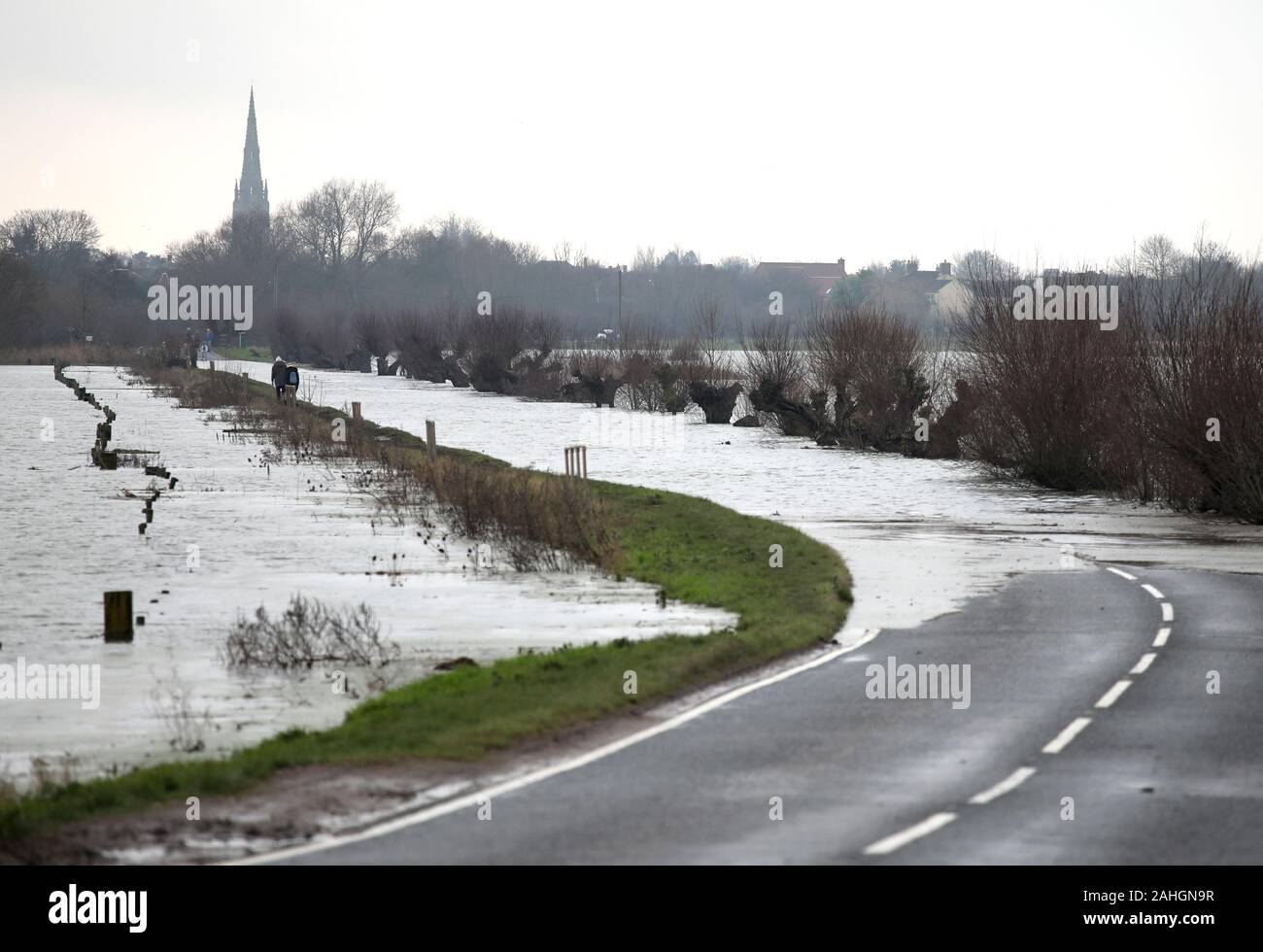 The road between Thorney and Whittlesey remains closed after the River ...