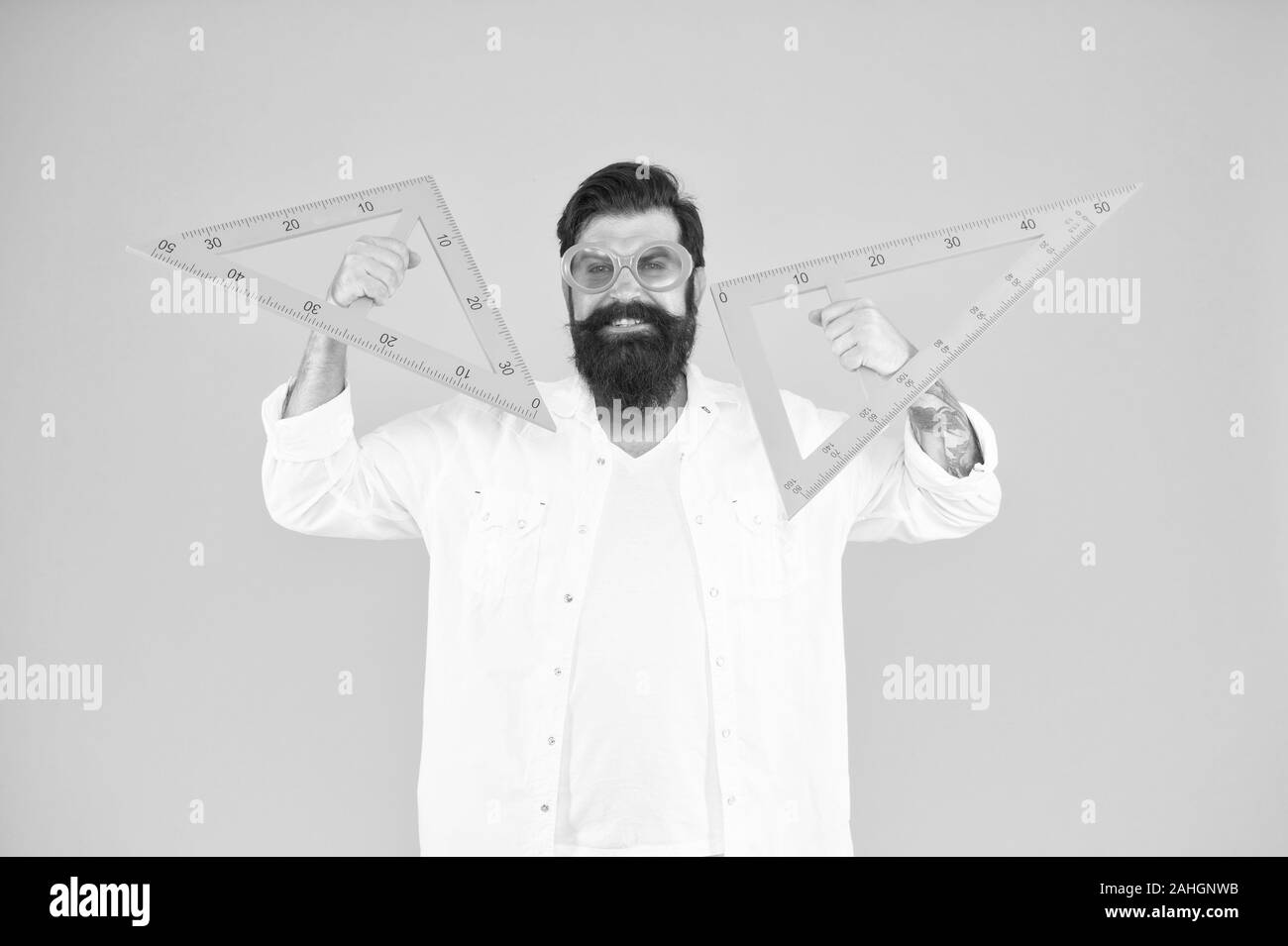 Man math lesson. Smart student. Back to school. College university ...