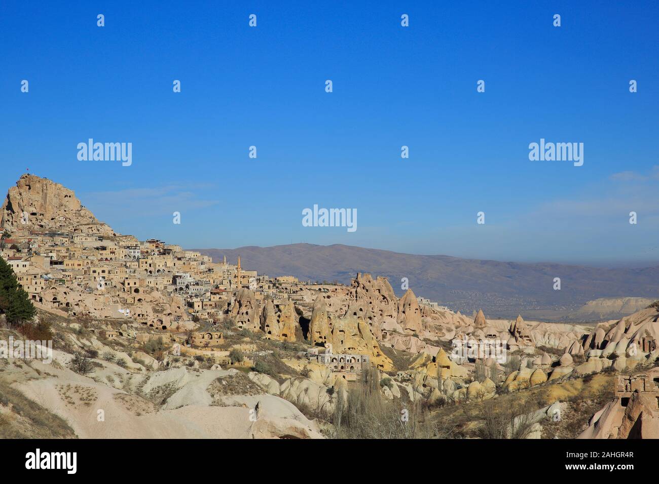 The magnificent Cappadocia valley with its rocky structure formed by ...