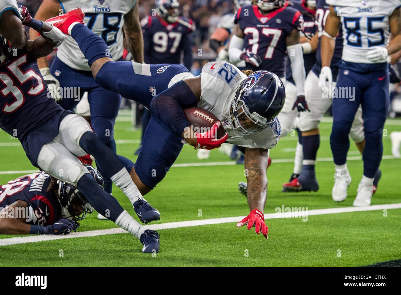 Houston, TX, USA. 29th Dec, 2019. Tennessee Titans running back Derrick ...