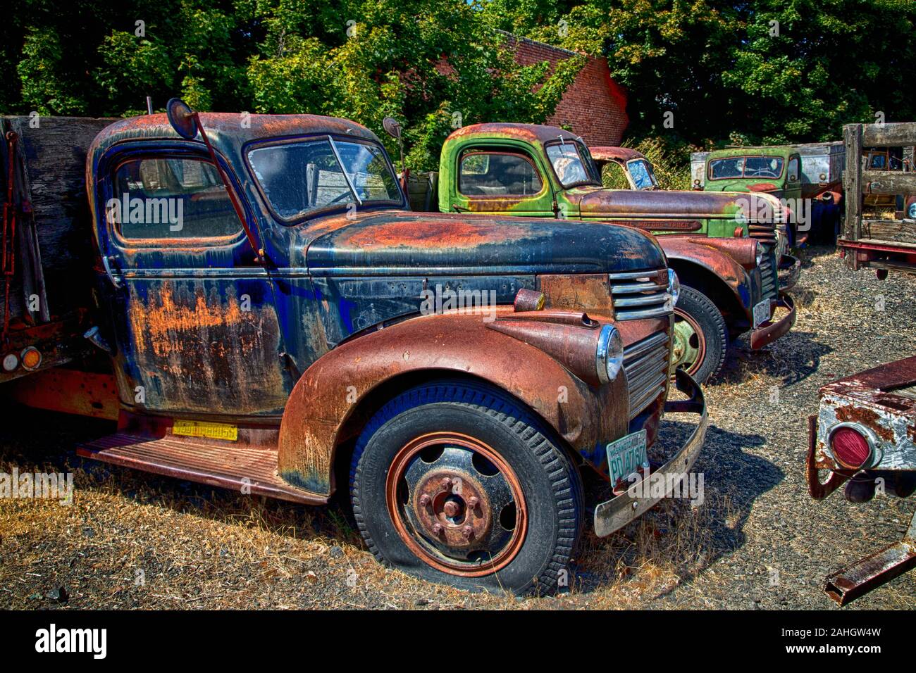 Old Trucks in Sprague Washington Stock Photo - Alamy