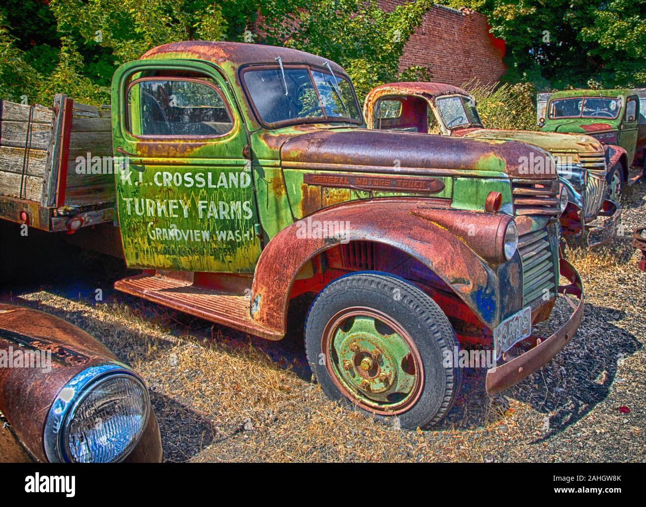 Old Trucks in Sprague Washington Stock Photo - Alamy