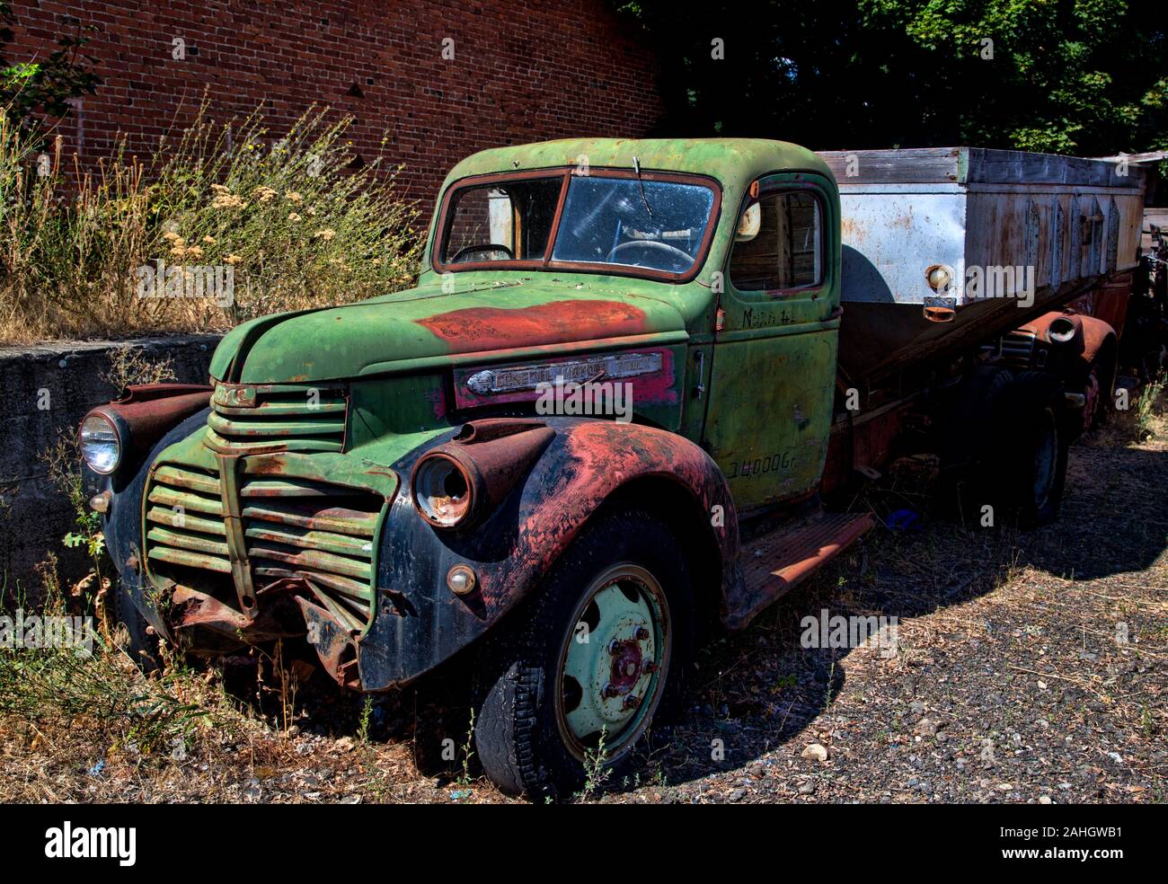 Old Trucks in Sprague Washington Stock Photo - Alamy