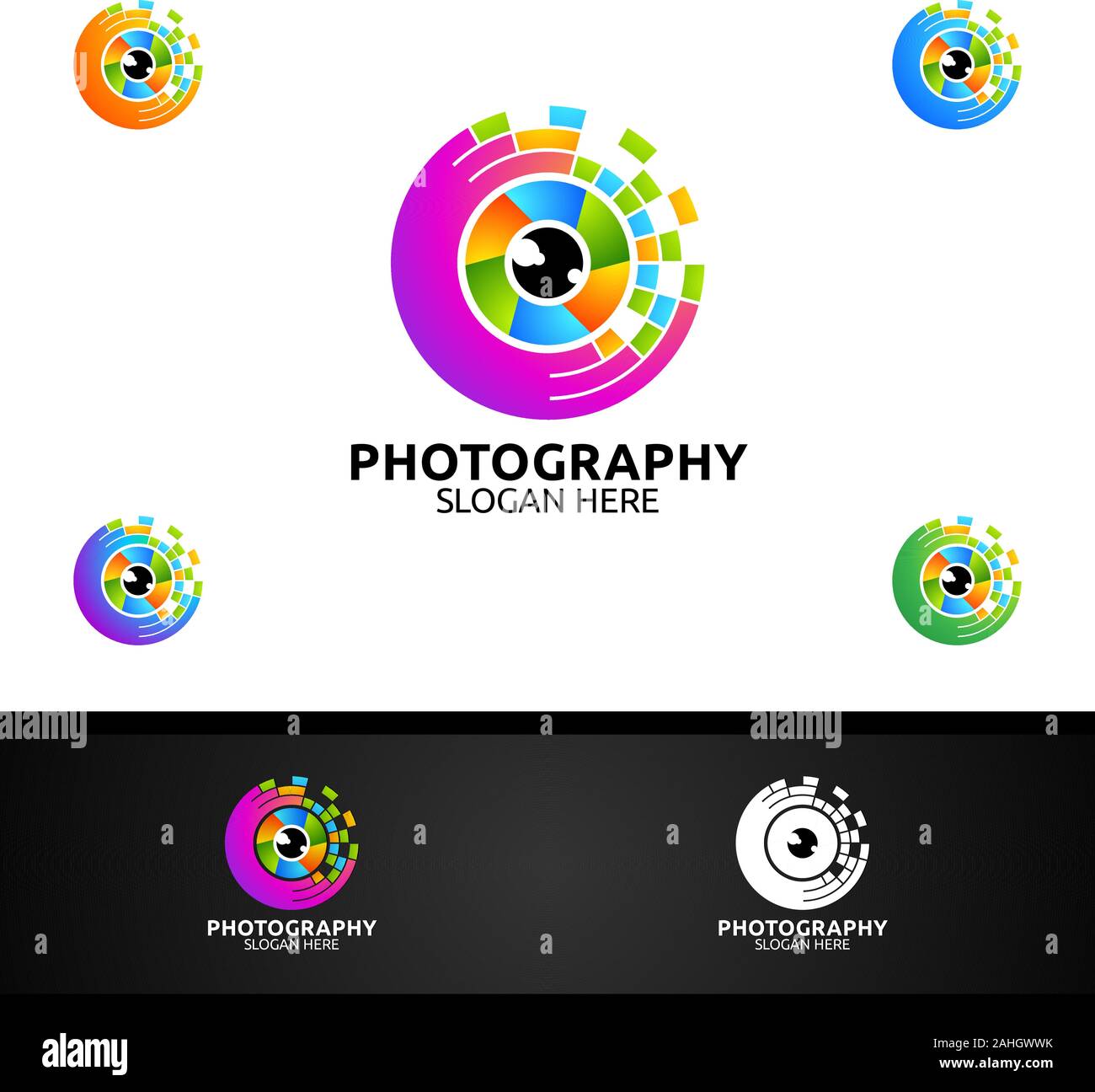 Abstract Camera Photography Logo Icon Vector Design Template Stock ...