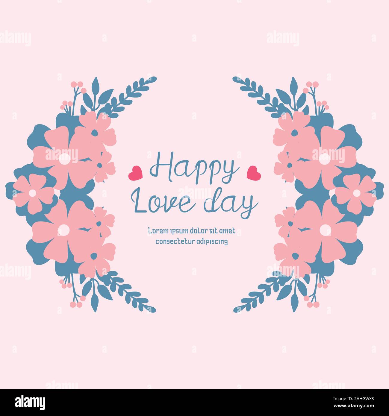 Elegant decorative of crowd leaf and flower frame, for unique happy ...