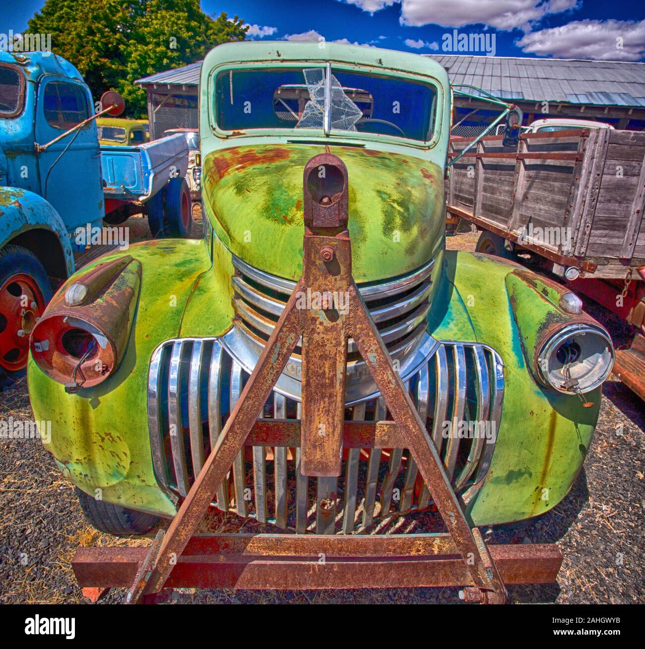 Old Trucks in Sprague Washington Stock Photo - Alamy