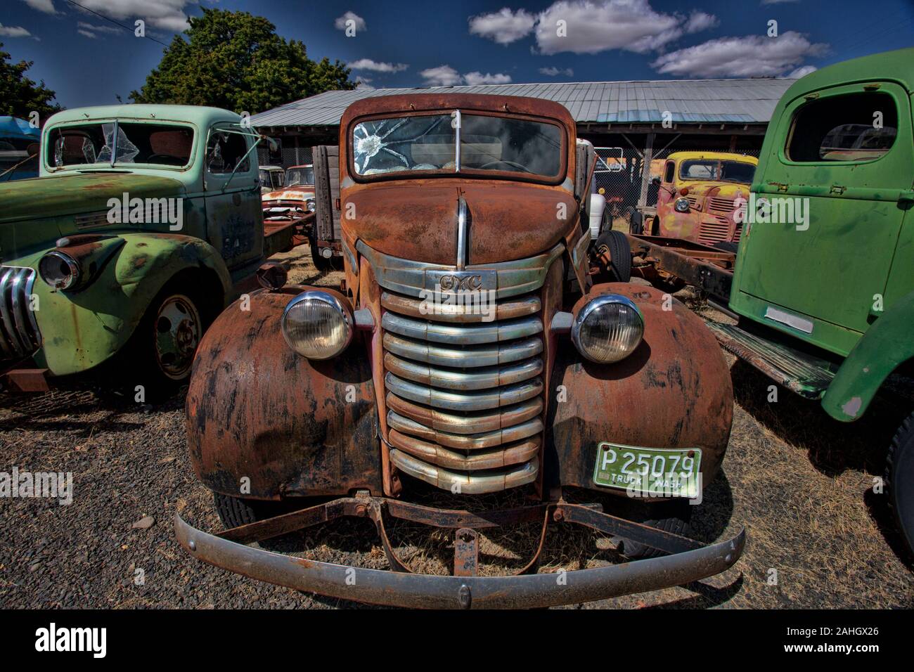 Old Trucks in Sprague Washington Stock Photo - Alamy