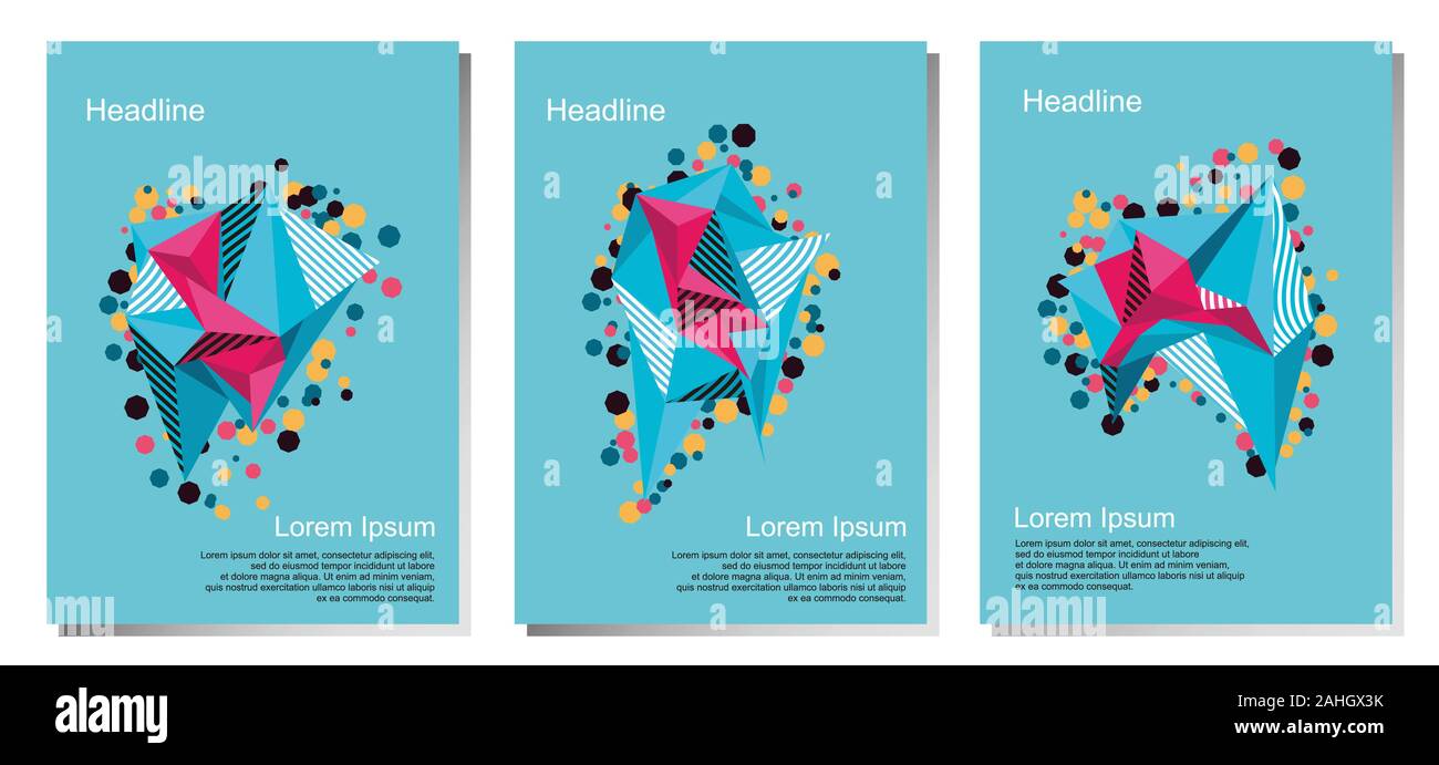 Geometry polygons Vector art for covers, presentations, leaflet ...