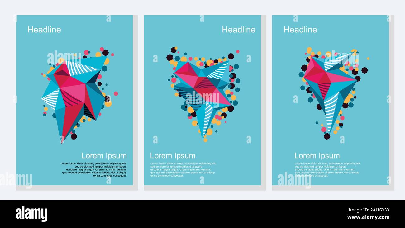 Geometry polygons Vector art for covers, presentations, leaflet ...