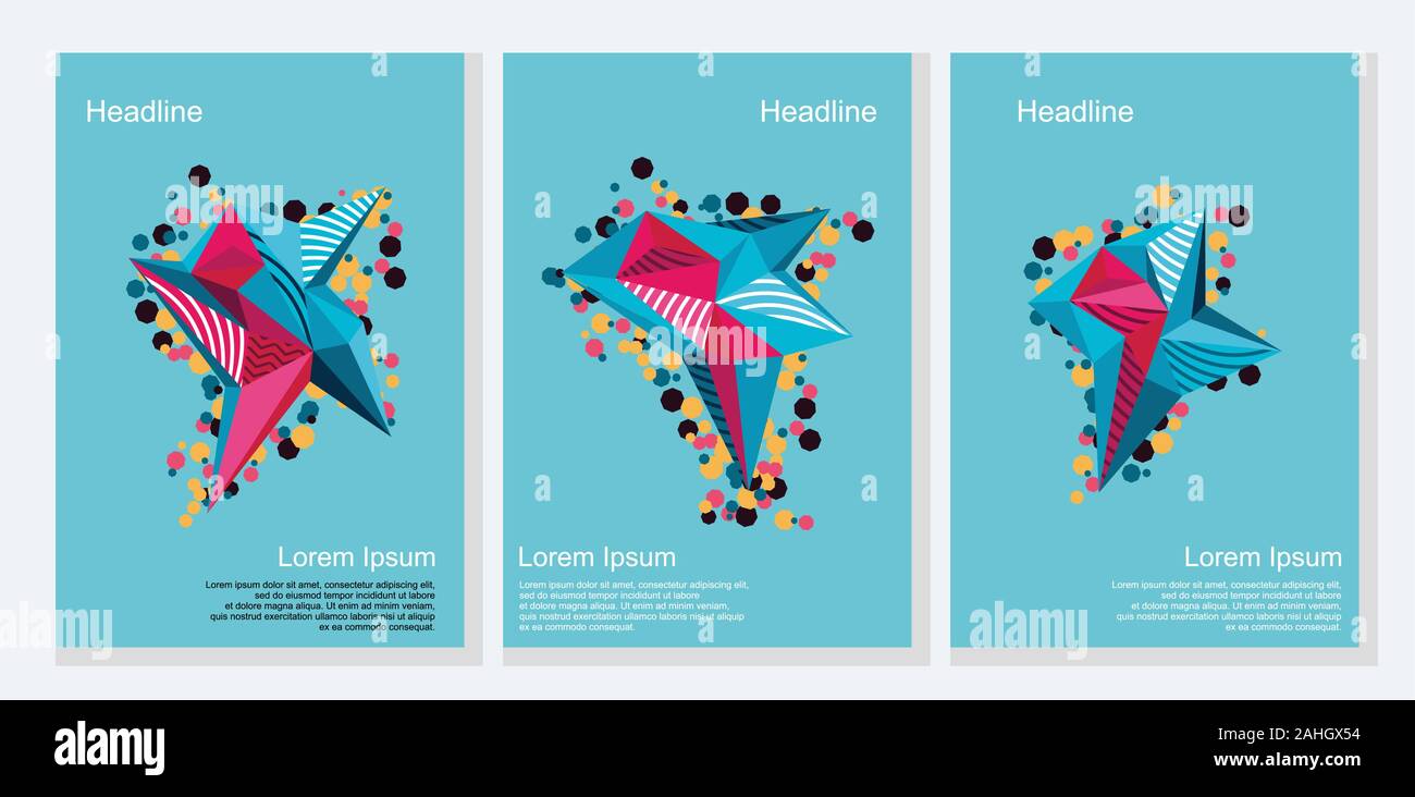 Geometry polygons Vector art for covers, presentations, leaflet ...