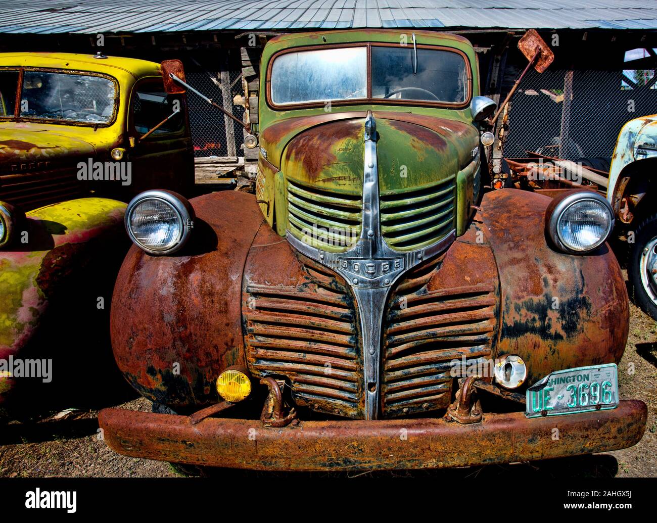 Old Trucks in Sprague Washington Stock Photo - Alamy