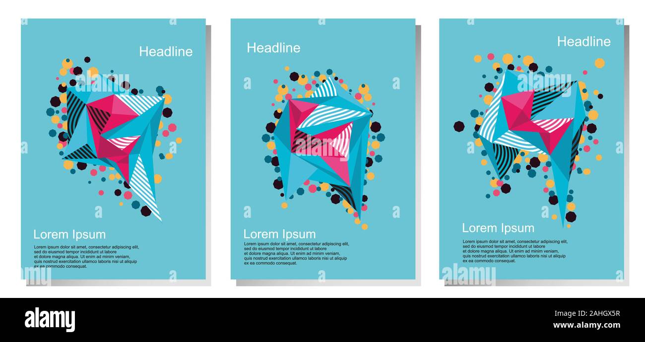 Geometry polygons Vector art for covers, presentations, leaflet ...