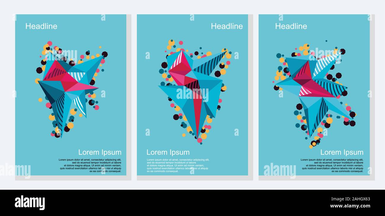 Geometry polygons Vector art for covers, presentations, leaflet ...