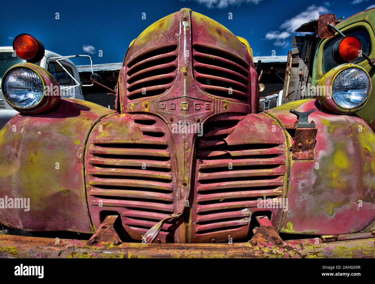 Old Trucks in Sprague Washington Stock Photo - Alamy