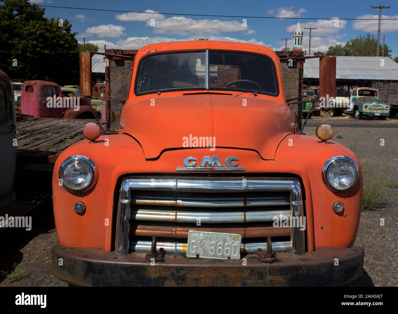 Old Trucks in Sprague Washington Stock Photo - Alamy