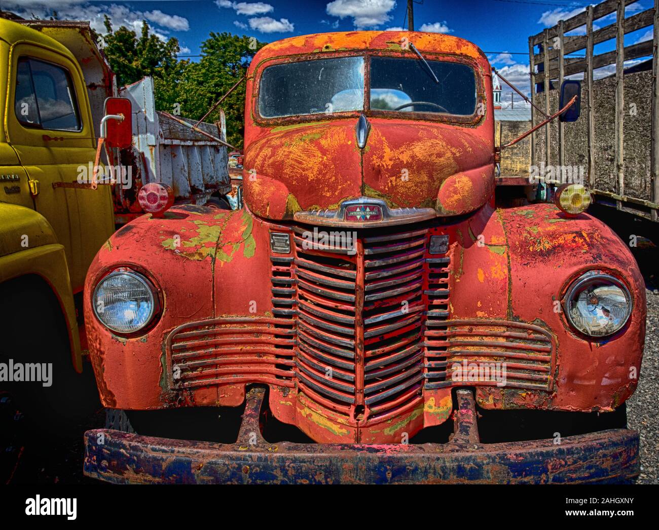 Old Trucks in Sprague Washington Stock Photo - Alamy