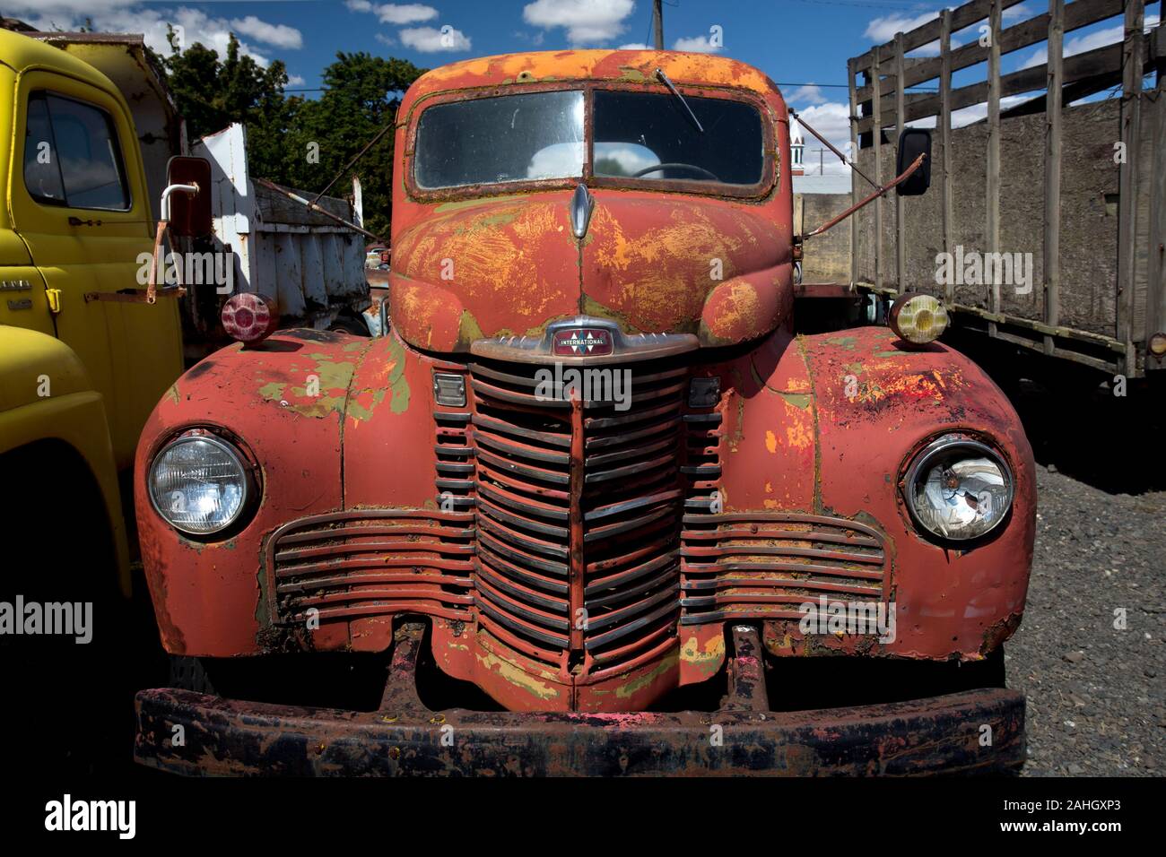Old Trucks in Sprague Washington Stock Photo - Alamy