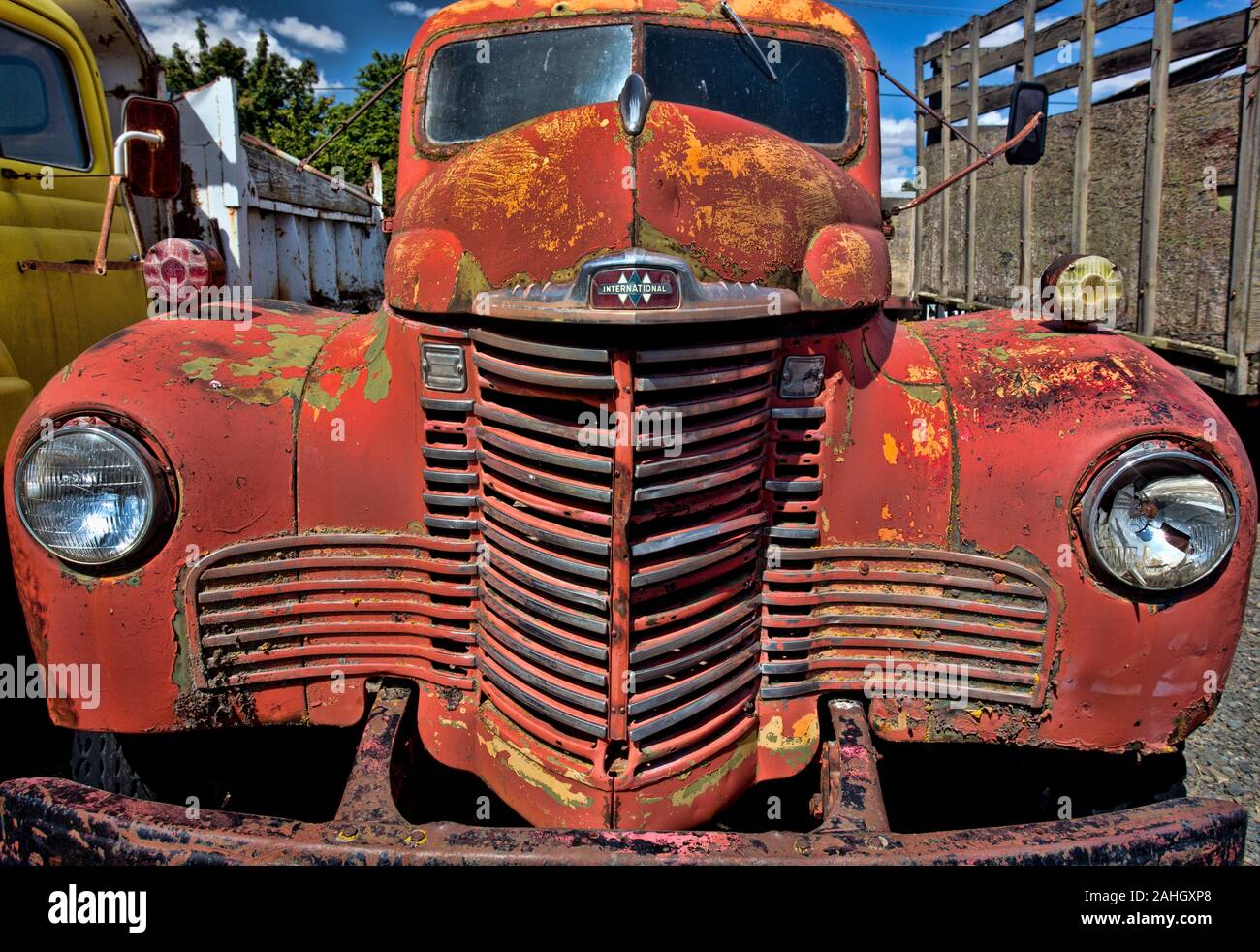 Old Trucks in Sprague Washington Stock Photo - Alamy