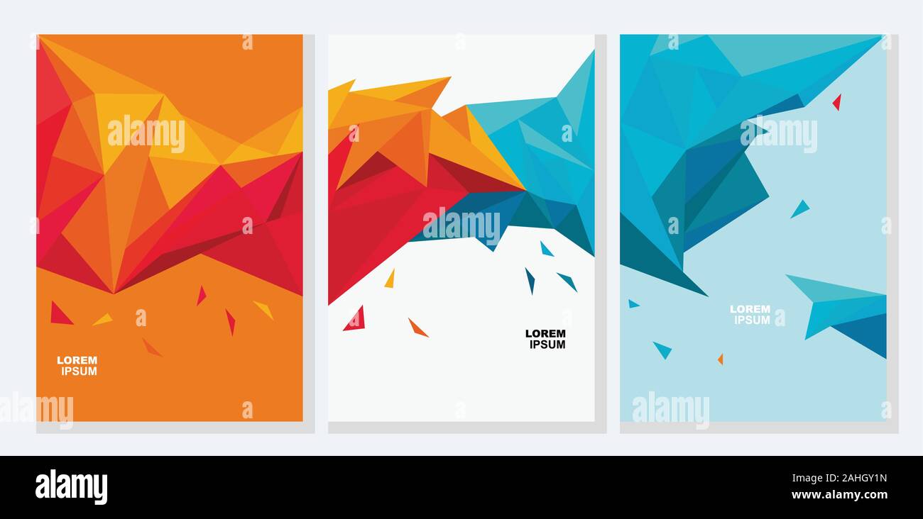 Geometry polygons Vector art for covers, presentations, leaflet ...