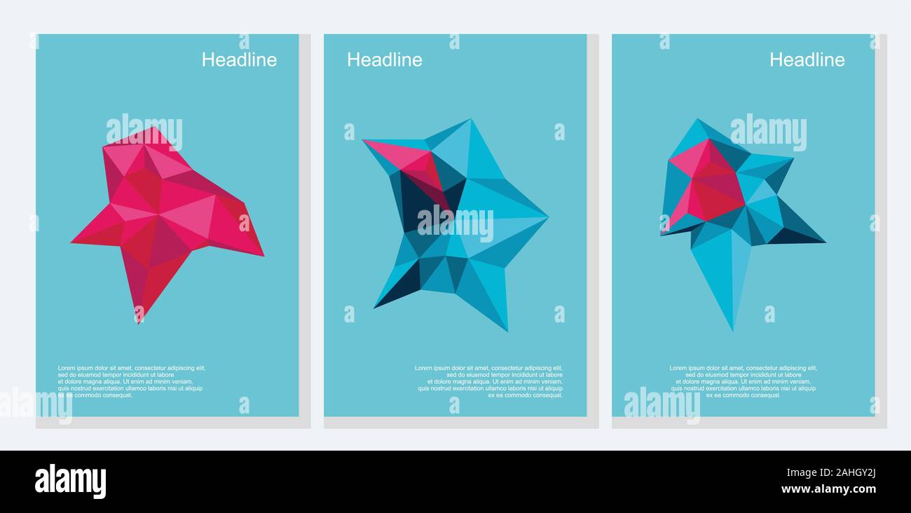 Geometry polygons Vector art for covers, presentations, leaflet ...