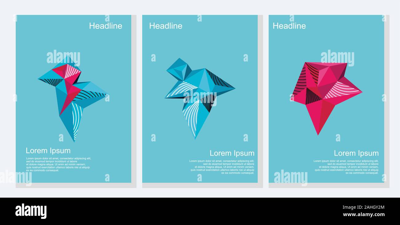 Geometry polygons Vector art for covers, presentations, leaflet ...