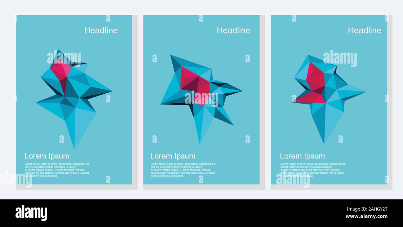 Geometry polygons Vector art for covers, presentations, leaflet ...