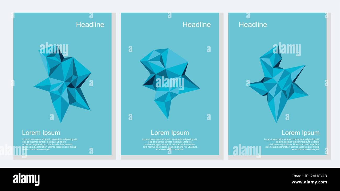 Geometry polygons Vector art for covers, presentations, leaflet ...